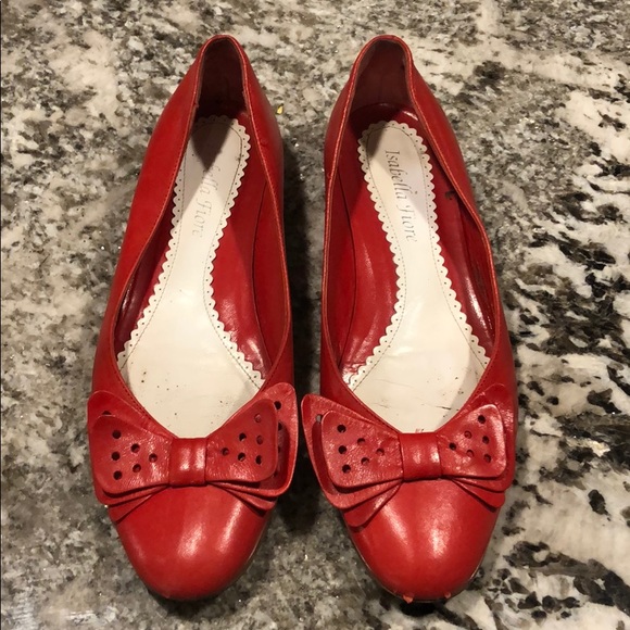 Isabella Fiore | Shoes | Isabella Foote Ref Flats With Bow Accent ...